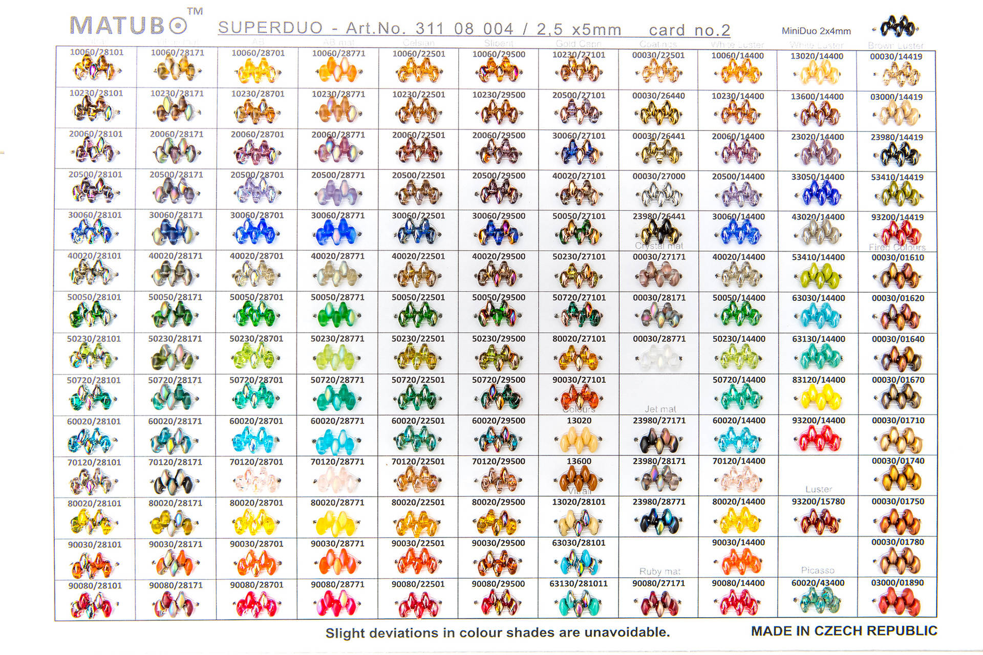 MATUBO SUPERDUO™ pressed beads | Matubo